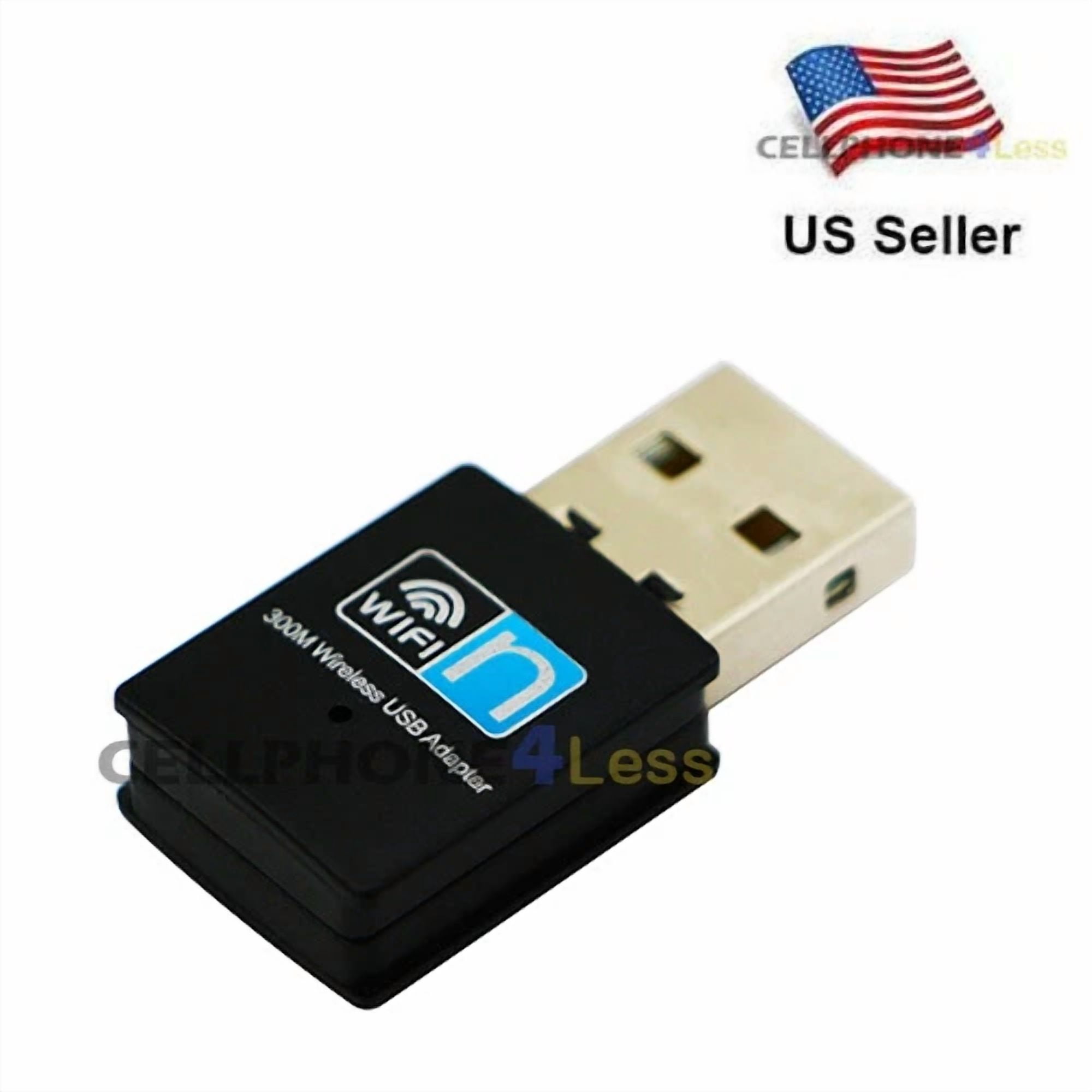 300Mbps USB Wireless Adapter 802.11n/g/b WiFi Network for Laptops PC ...