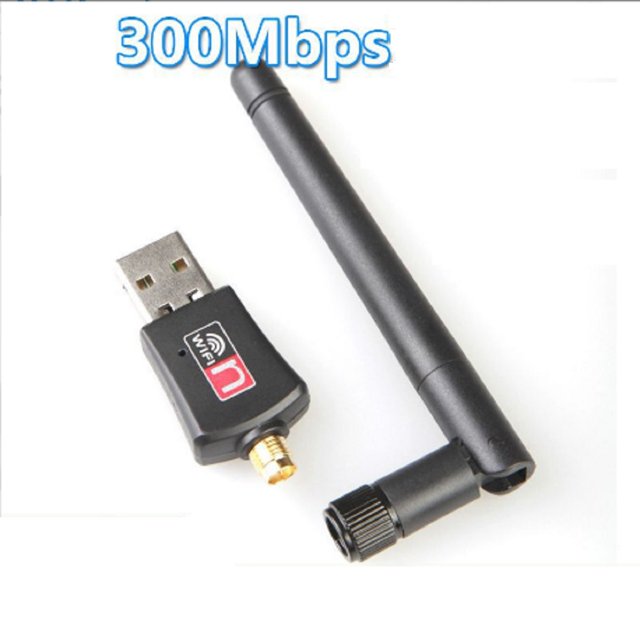 300Mbps USB Wireless-N Wifi Adapter with Antenna RTL8192 - Walmart.com