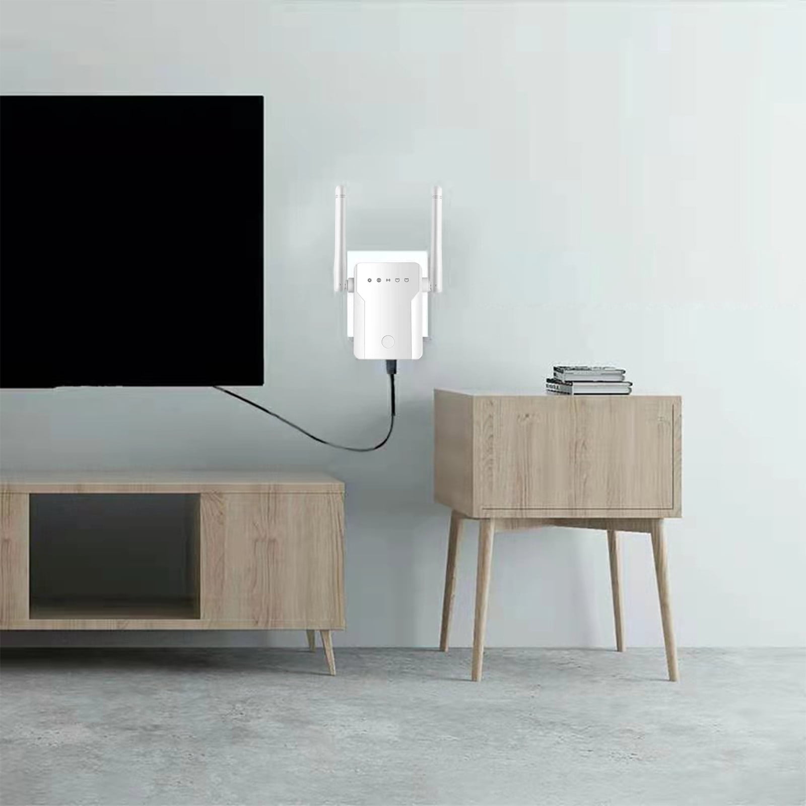 300Mbps WiFi Extender & Repeater - Signal Booster with 2 External ...