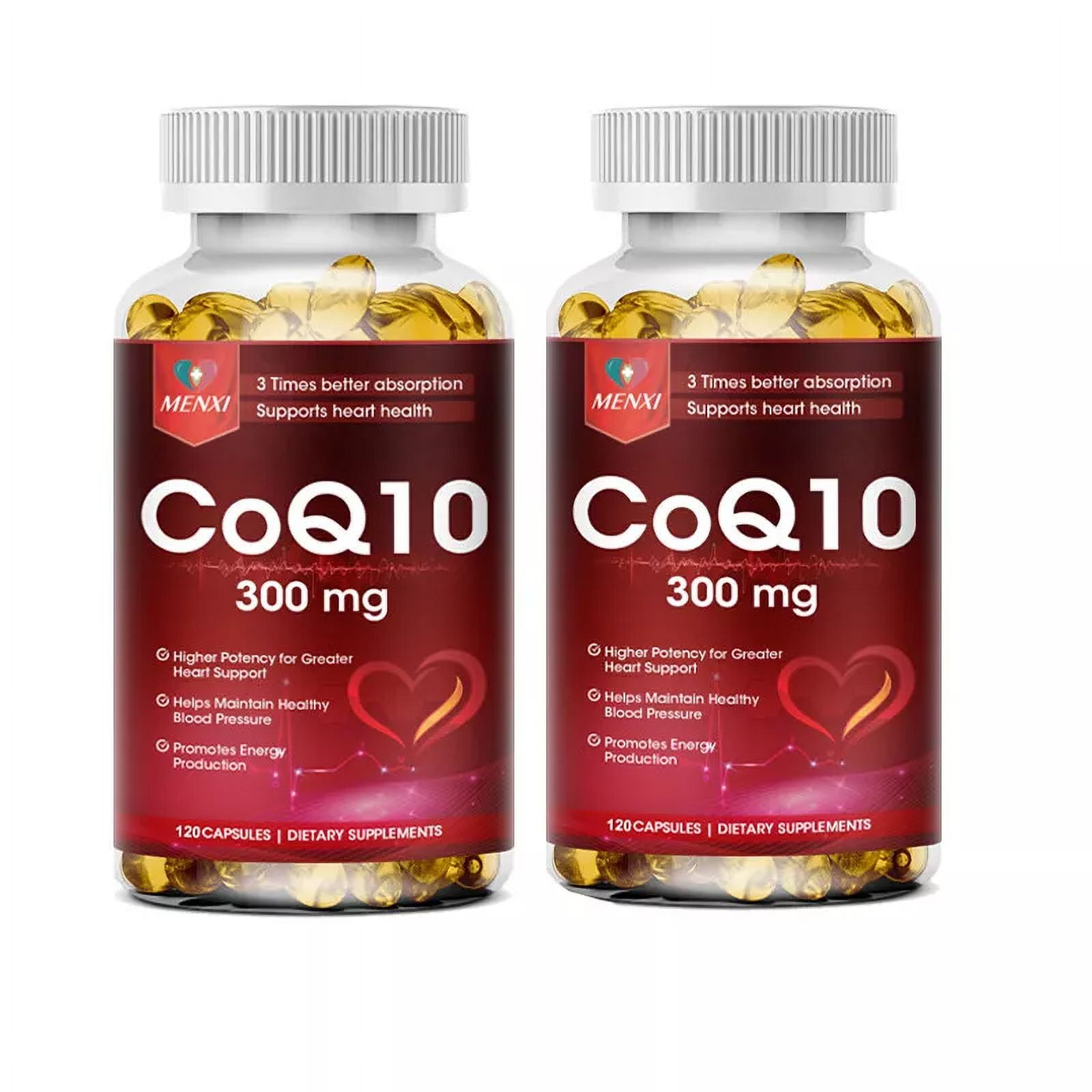 300Mg_Coq_10_Coenzyme_Q_10_Cardiovascular_Heart_Health,Increase_Energy ...
