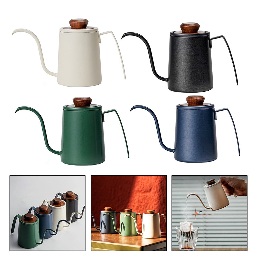300Ml Stainless Steel Pour Over Gooseneck Hand Drip Coffee Kettle Spout ...