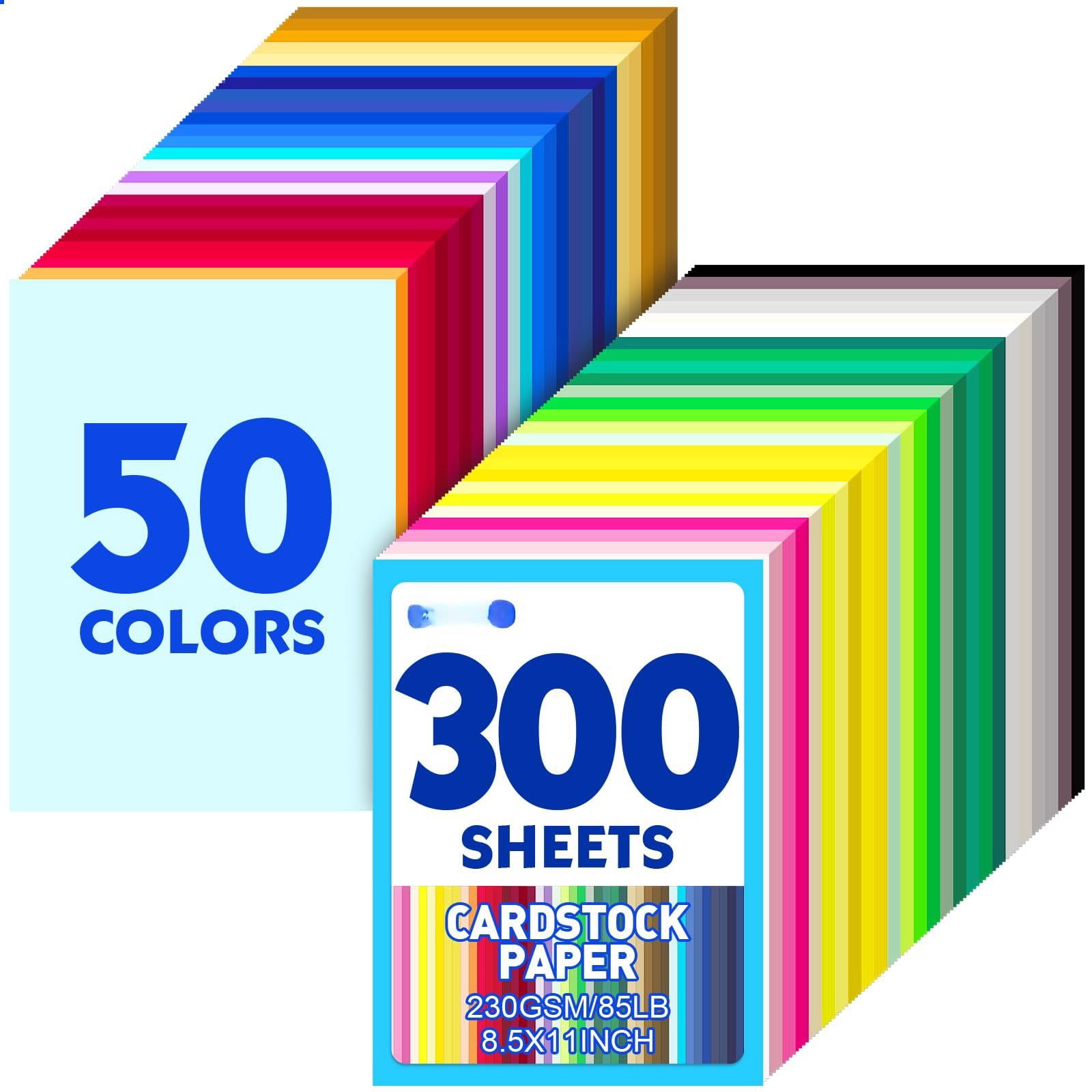 300P Colored Card Stock 8.5" x 11" 230gsm Crafting and Printing Paper ...
