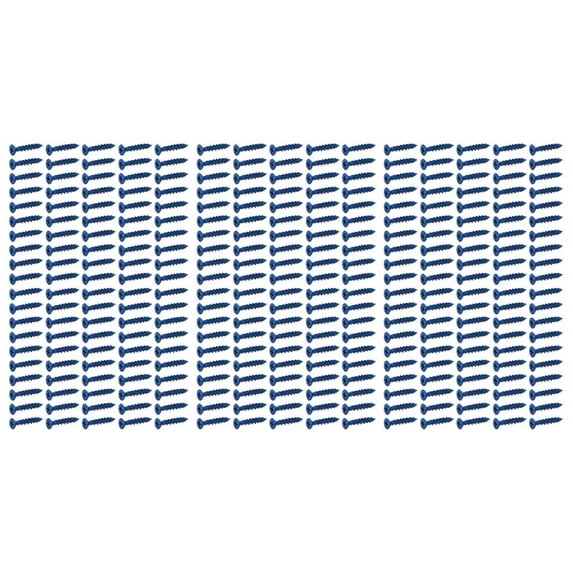300PCS 3/16 X 1-1/4In Blue Flat Concrete Diamond Point Screw Anchor for ...