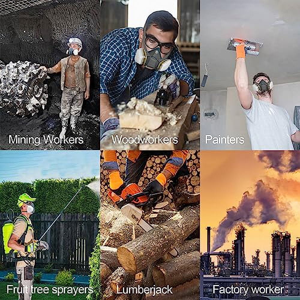 300PCS 5N11 Respirator Filter Cotton，5N11 Filter Use with 6200, 6800 ...