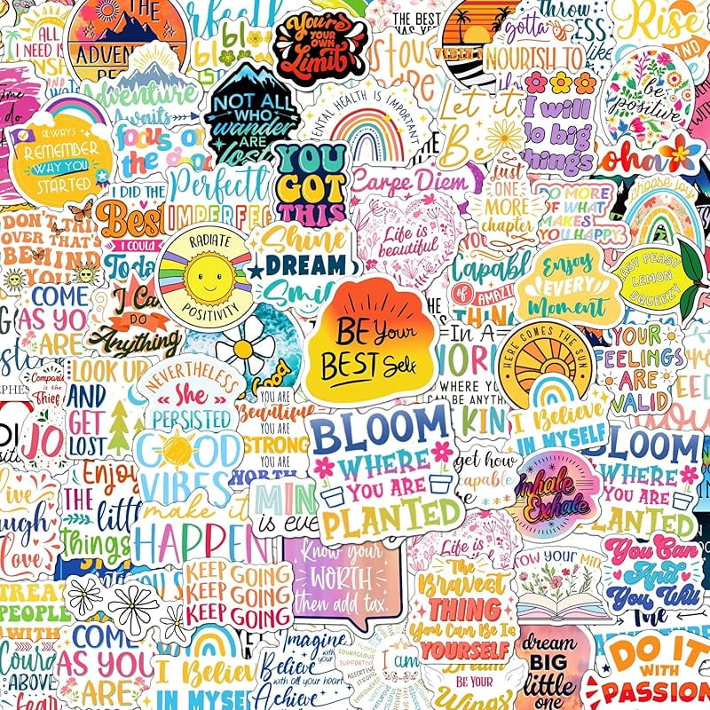 300PCS Affirmation Stickers, Holographic Motivational Sticker Pack ...