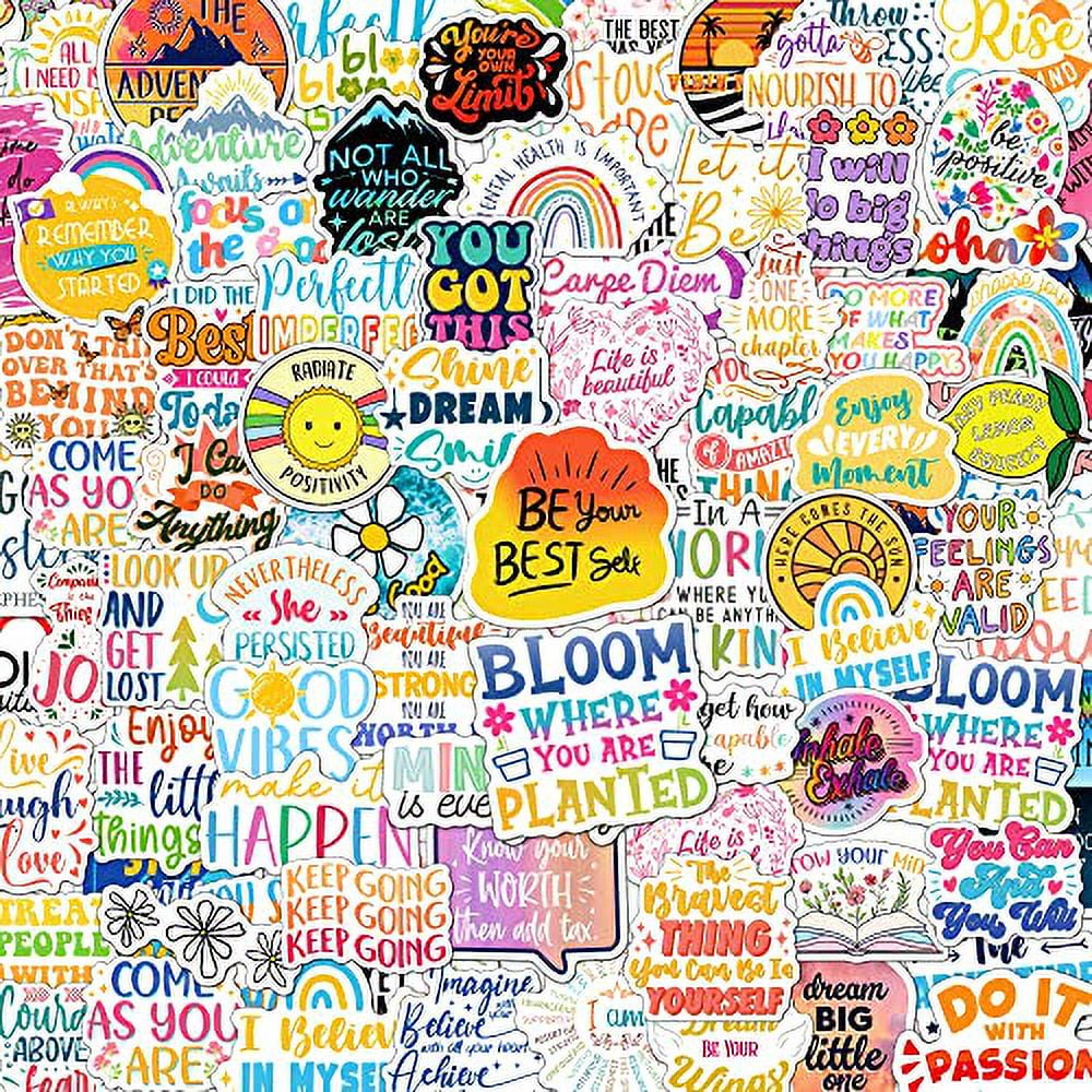 300PCS Affirmation Stickers, Holographic .. Motivational Sticker Pack ...