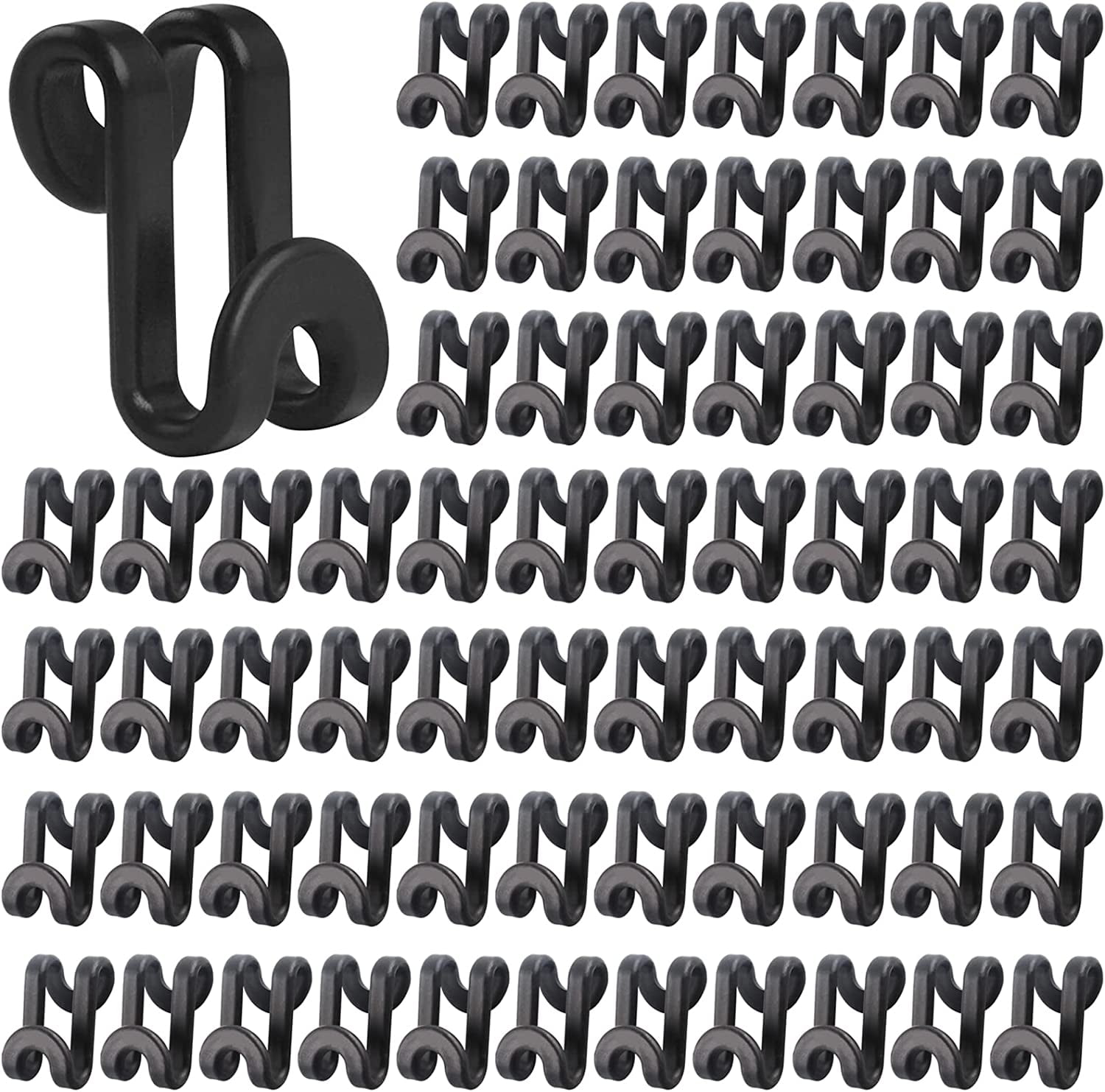 300PCS Clothes Hanger Plastic Connector Hooks Hanger Extender Clips ...