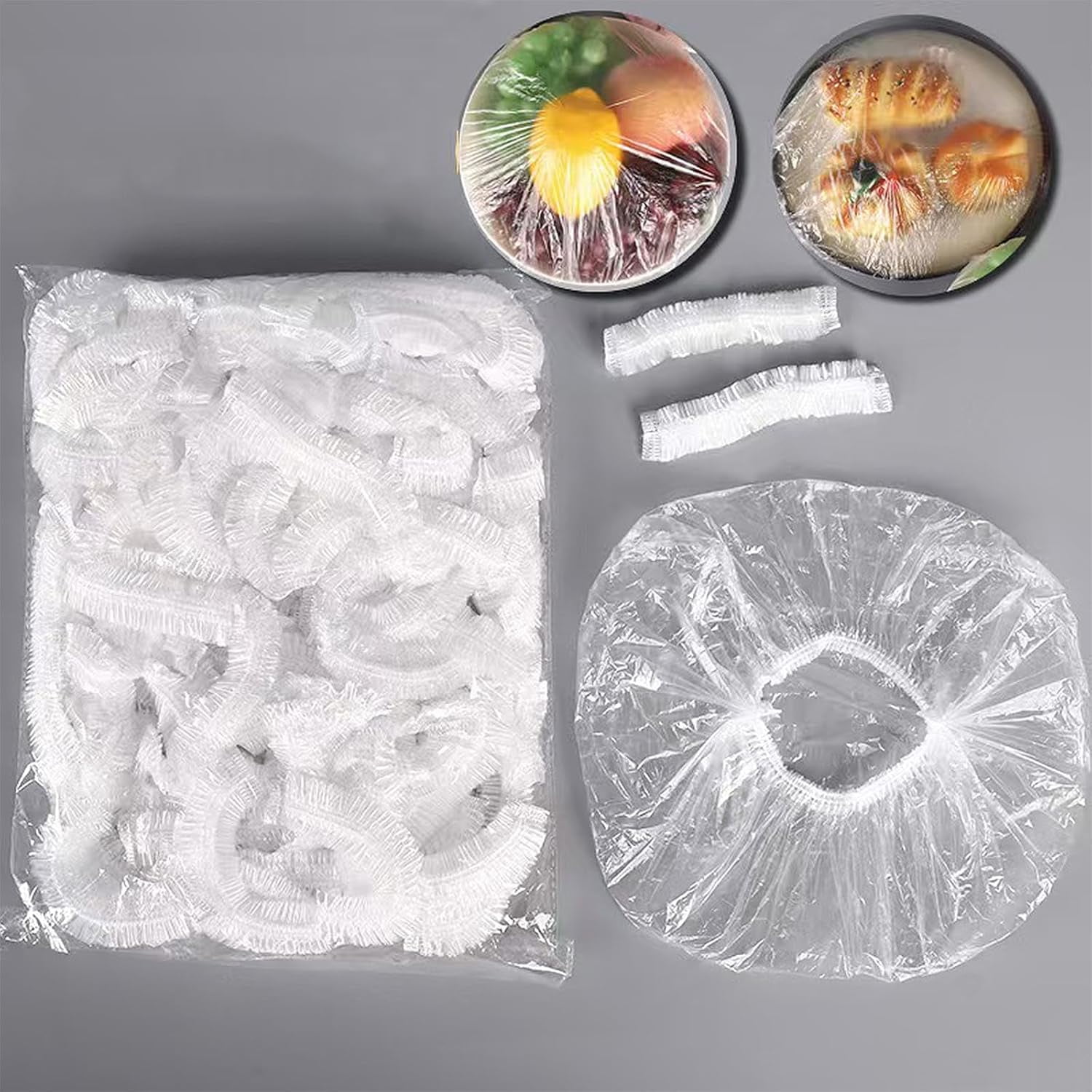 300PCS Disposable Bowl Covers Canning Lids, Disposable Bowl Covers Food ...