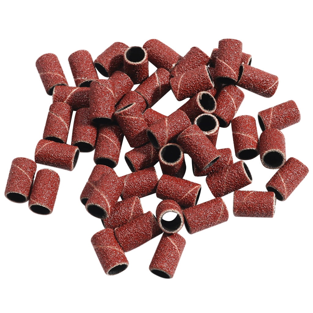 300PCS Electric Nail File Abrasive Strip Cutter Sleeves with 80 120 180 ...