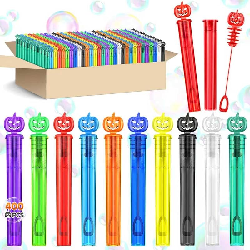 300PCS Halloween Party Favor, Halloween Bubble Wands for Kids ...