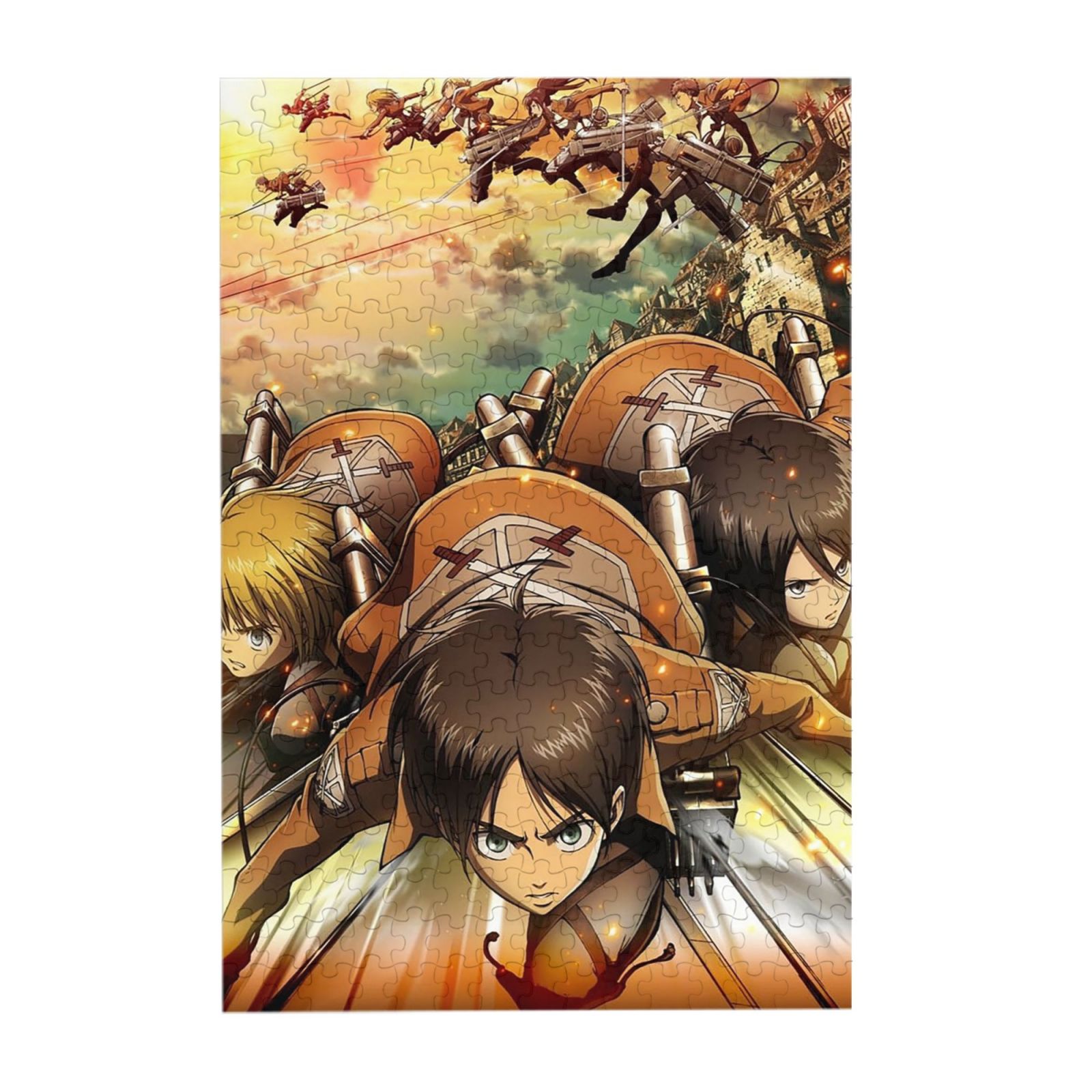 300PCS Jigsaw Puzzle For Adults & Kids - Attack on Titan Puzzle For ...