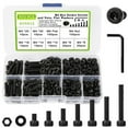 300PCS M4 Nuts and Bolts Assortment Kit, 12.9 Alloy Steel Hex Socket Head Cap Machine Screws ...