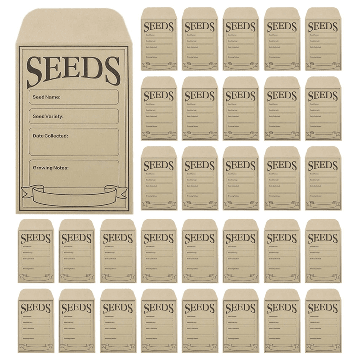300PCS Seed Packets Envelopes: Self Sealing Small Seed Envelopes for ...