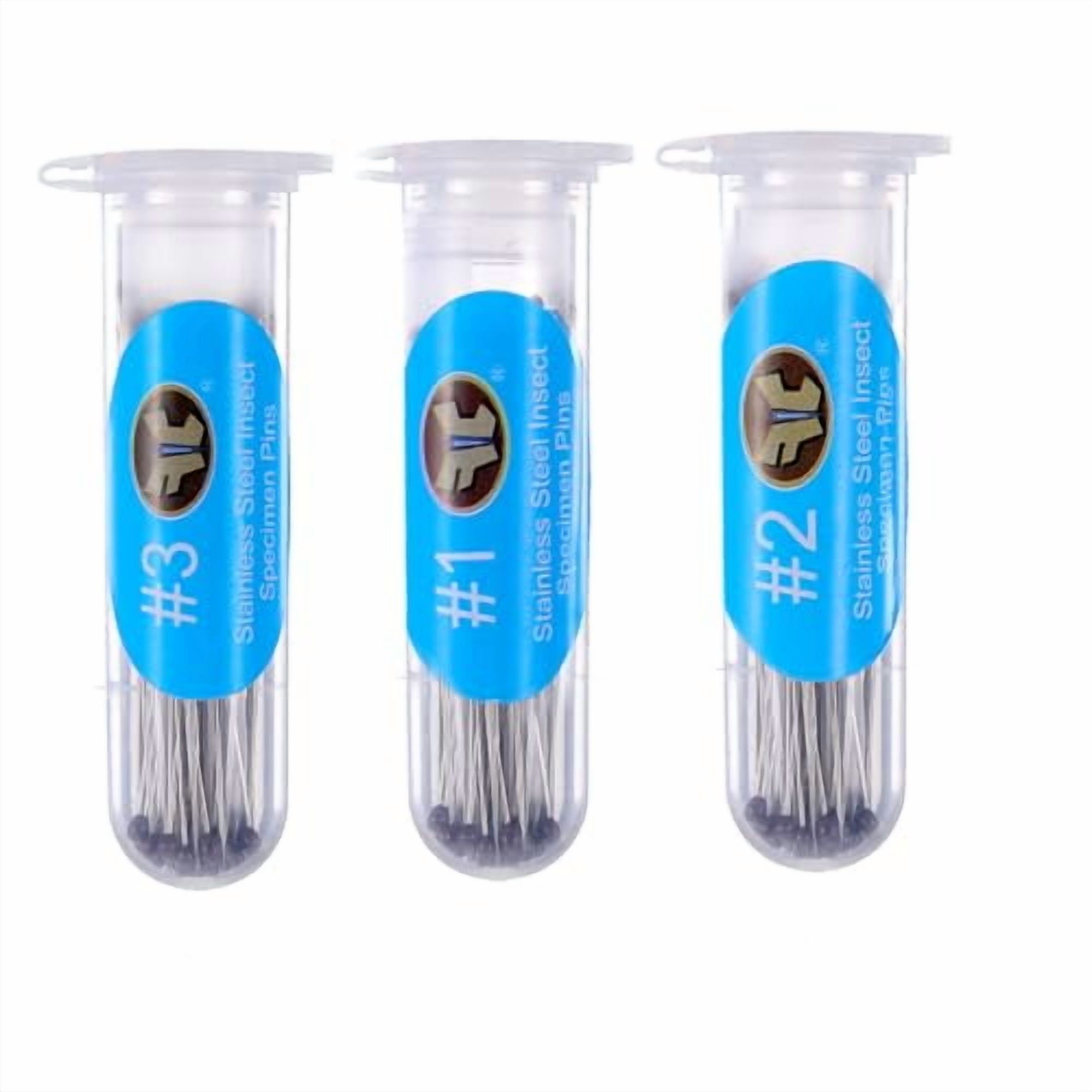 300PCS Specimen Entomology Pins Stainless Steel Insect Pins 3 Sizes # 1 ...