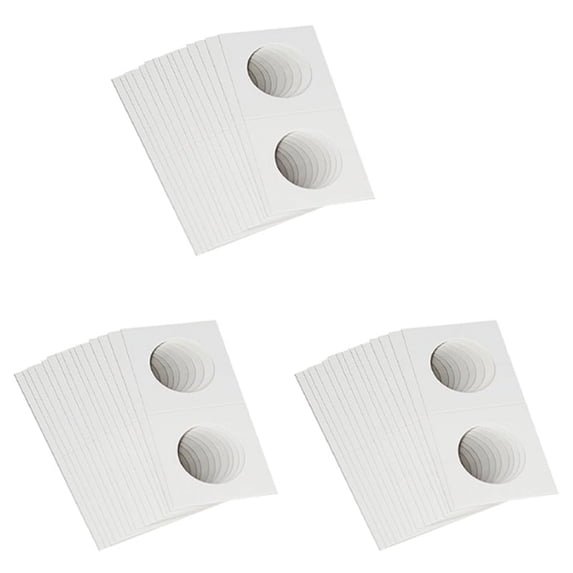300PCS Square Cardboard Coin Holders Coin Supplies Coin Album ...