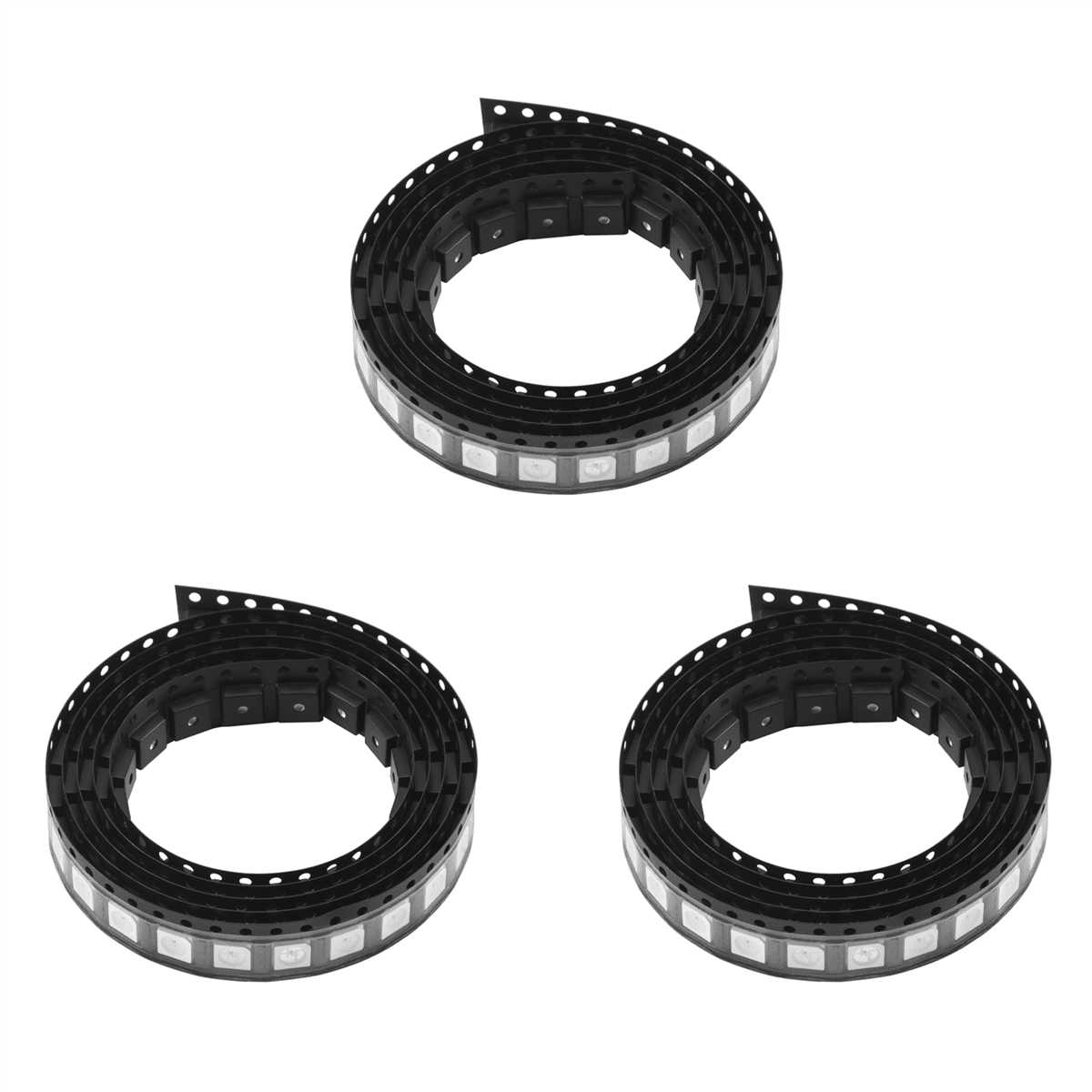 300PCS WS2812B RGB LED Chip 5050SMD White PCB WS2812 Individually ...