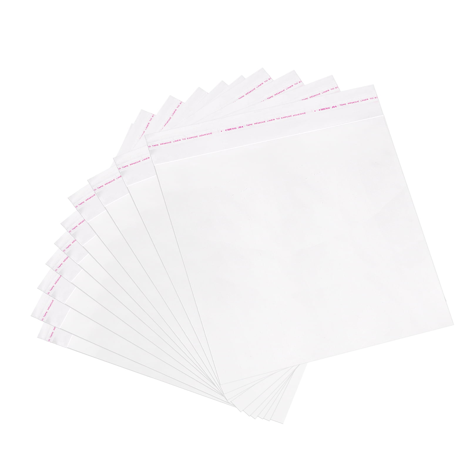 300Pack Clear Cello Bags, 9"x10" Plastic Self Sealing OPP Treat Bags ...