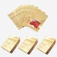 300Pack Clear Window Airtight Brown Kraft Paper for Zip Food Storage ...