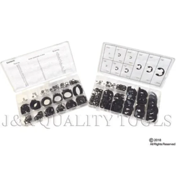 300Pc External Snap Ring Circlip Retaining Ring & 300Pc E-Clip ...
