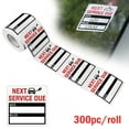 300PC/roll Labels Oil Change Service Reminder Stickers Clear Lite ...