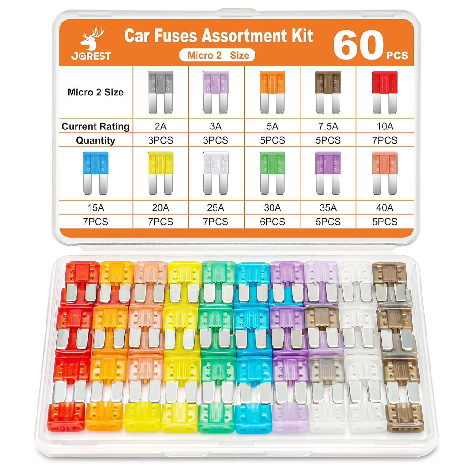 300Pcs Car Fuse Assortment Kit, 160 Mini Blade Fuses Automotive + 90 ...