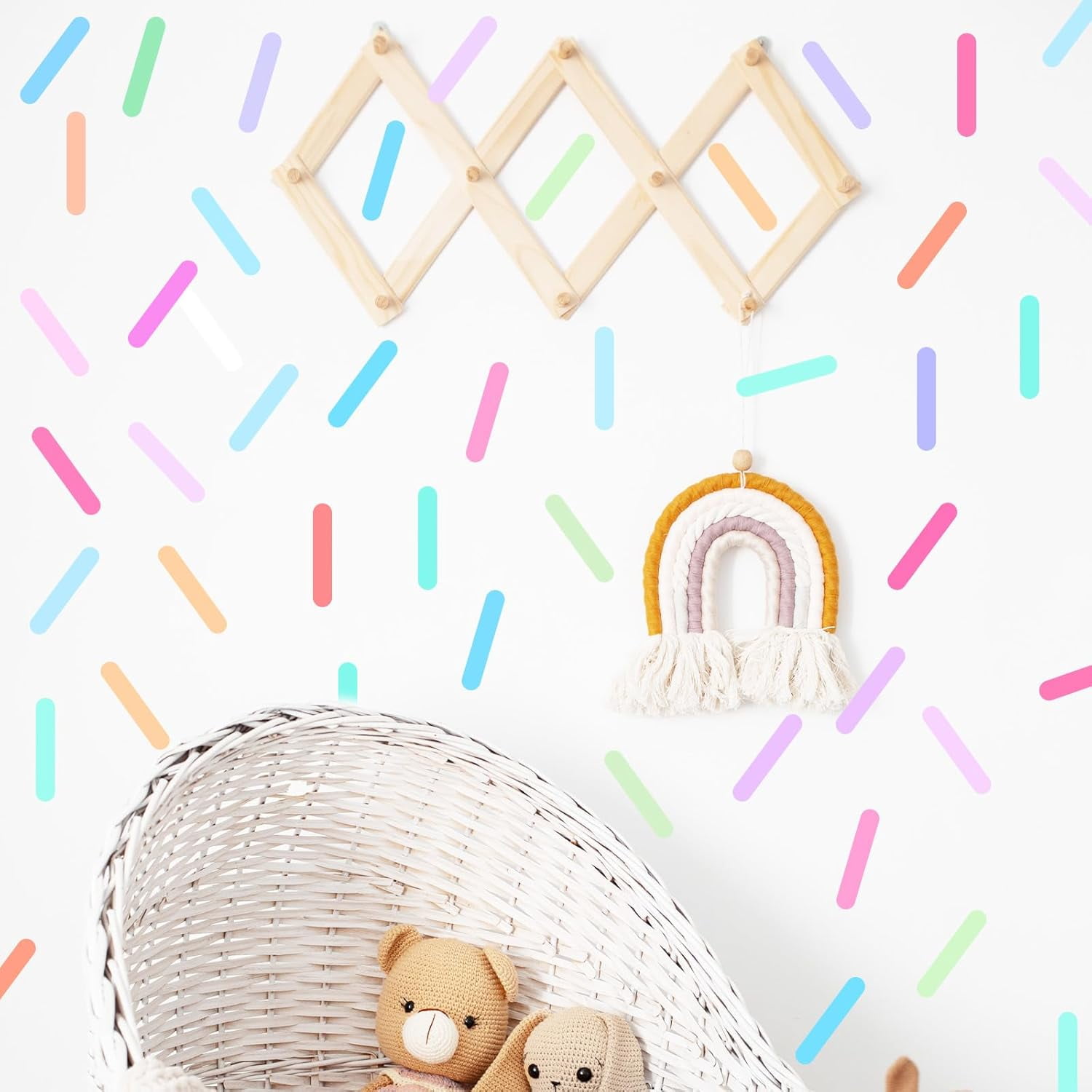 300Pcs Confetti Wall Decals, Removable Peel and Stick Decal Sprinkle ...