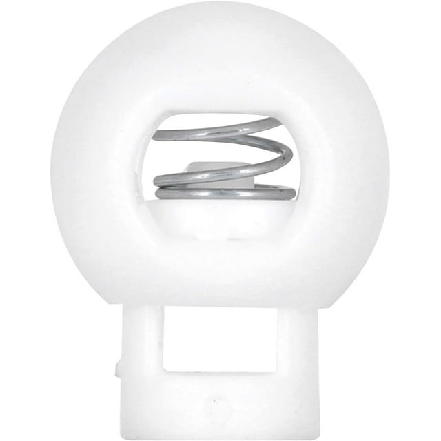 300pcs Cord Locks End Spring Stop Toggle Stoppers Plastic Spring Fastener Cord Lock Ball Shape