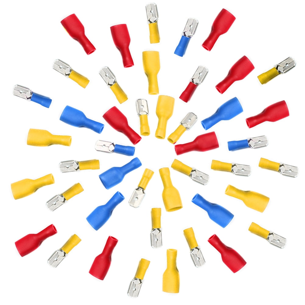 300Pcs Electrical Crimp Connectors Insulated Electrical Male and Female ...