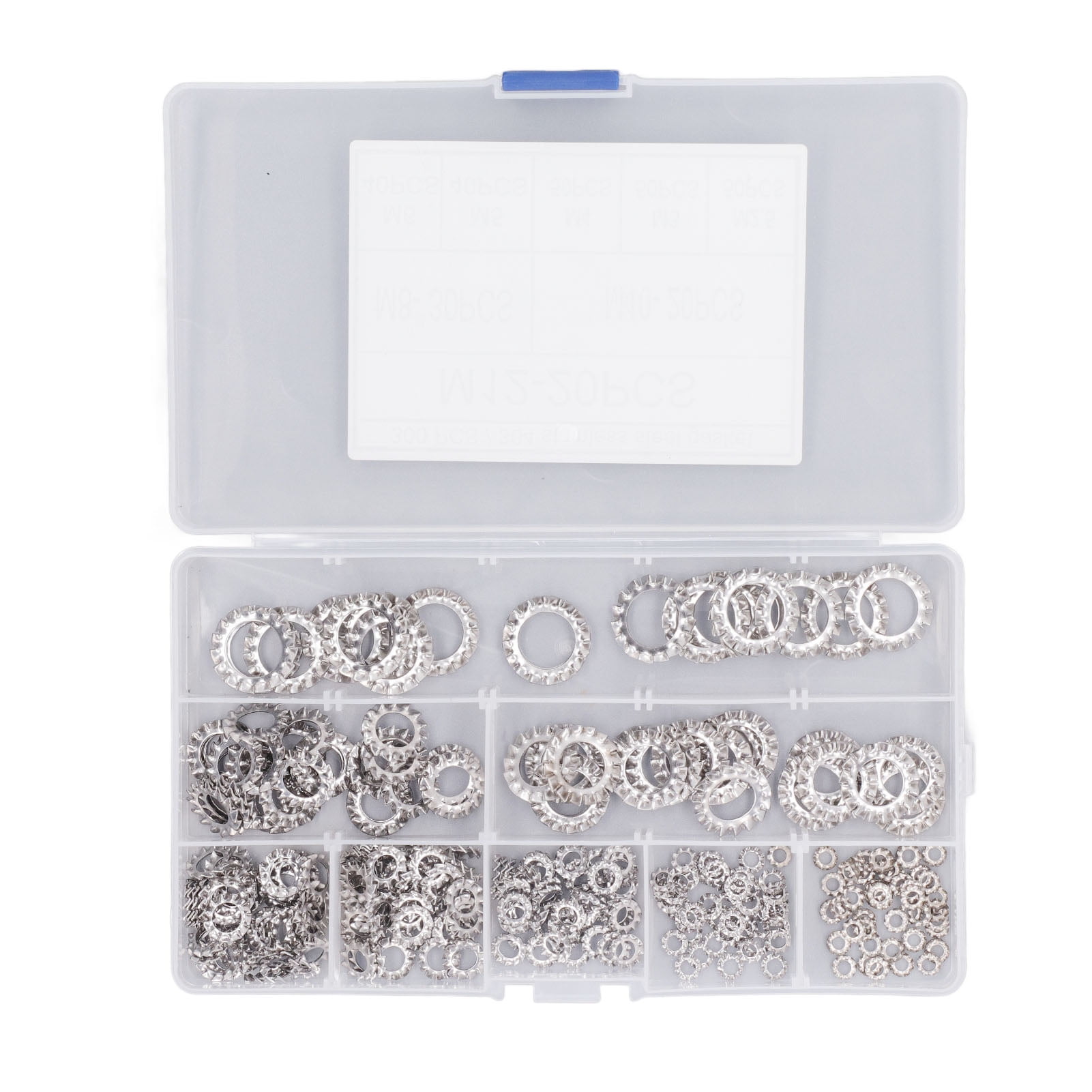 300Pcs External Tooth Star Lock Washer Stainless Steel Starlock Washer ...