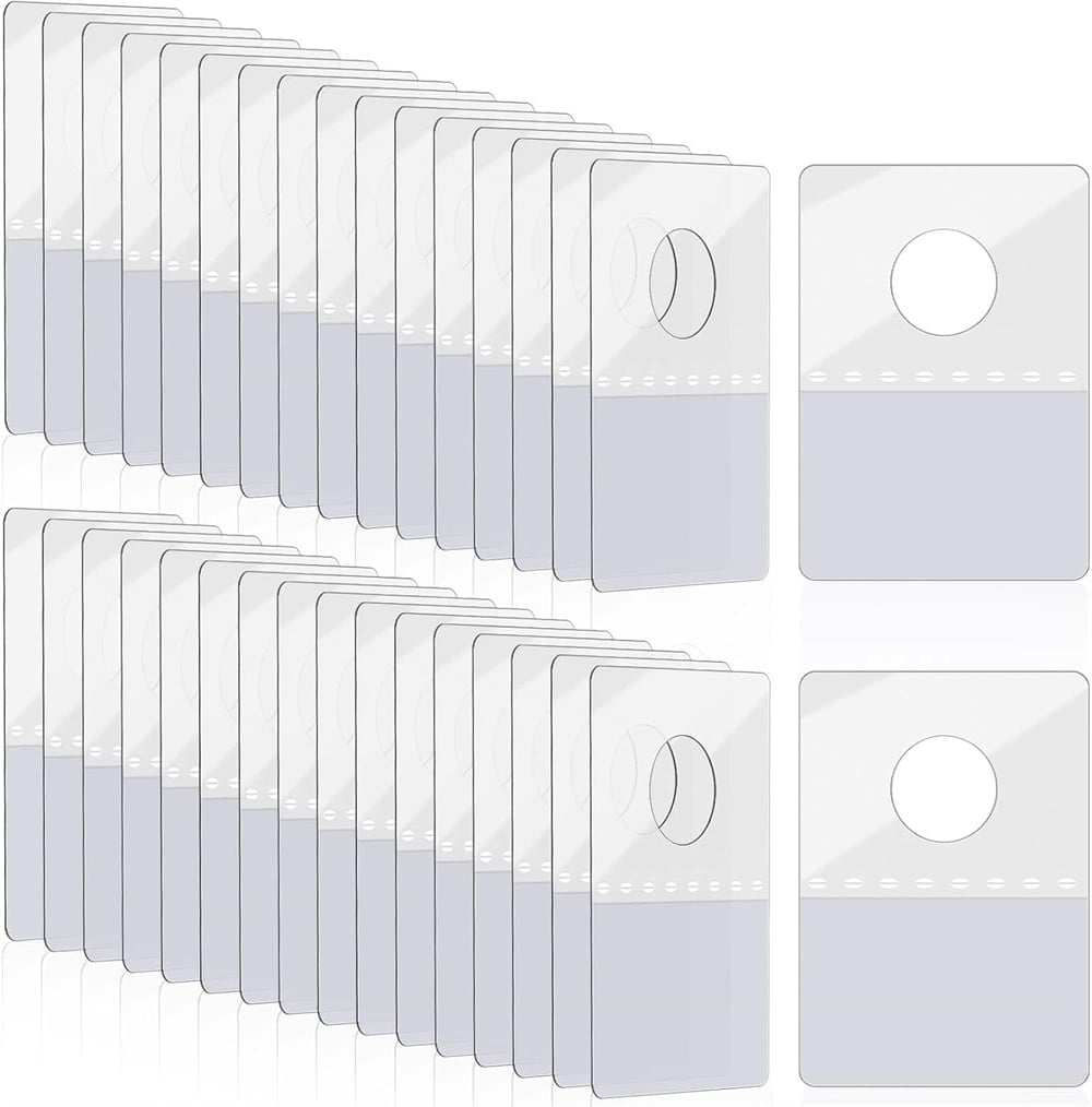 300Pcs Heavy Duty Sticky Hang Tabs,Clear Self Adhesive Folding Hang ...