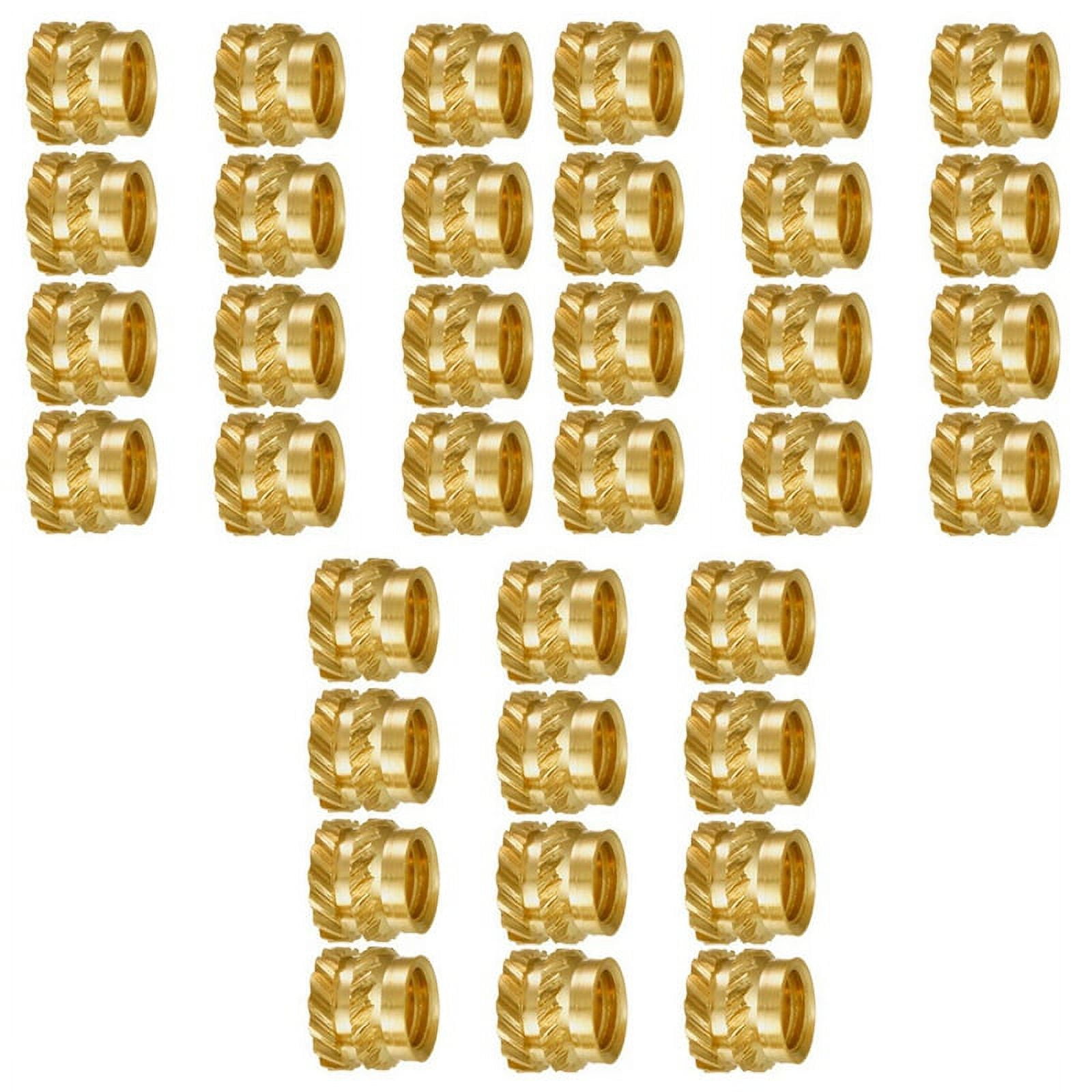 300Pcs M3 Thread Knurled Brass Threaded Heat Set Heat Insert Embedment ...