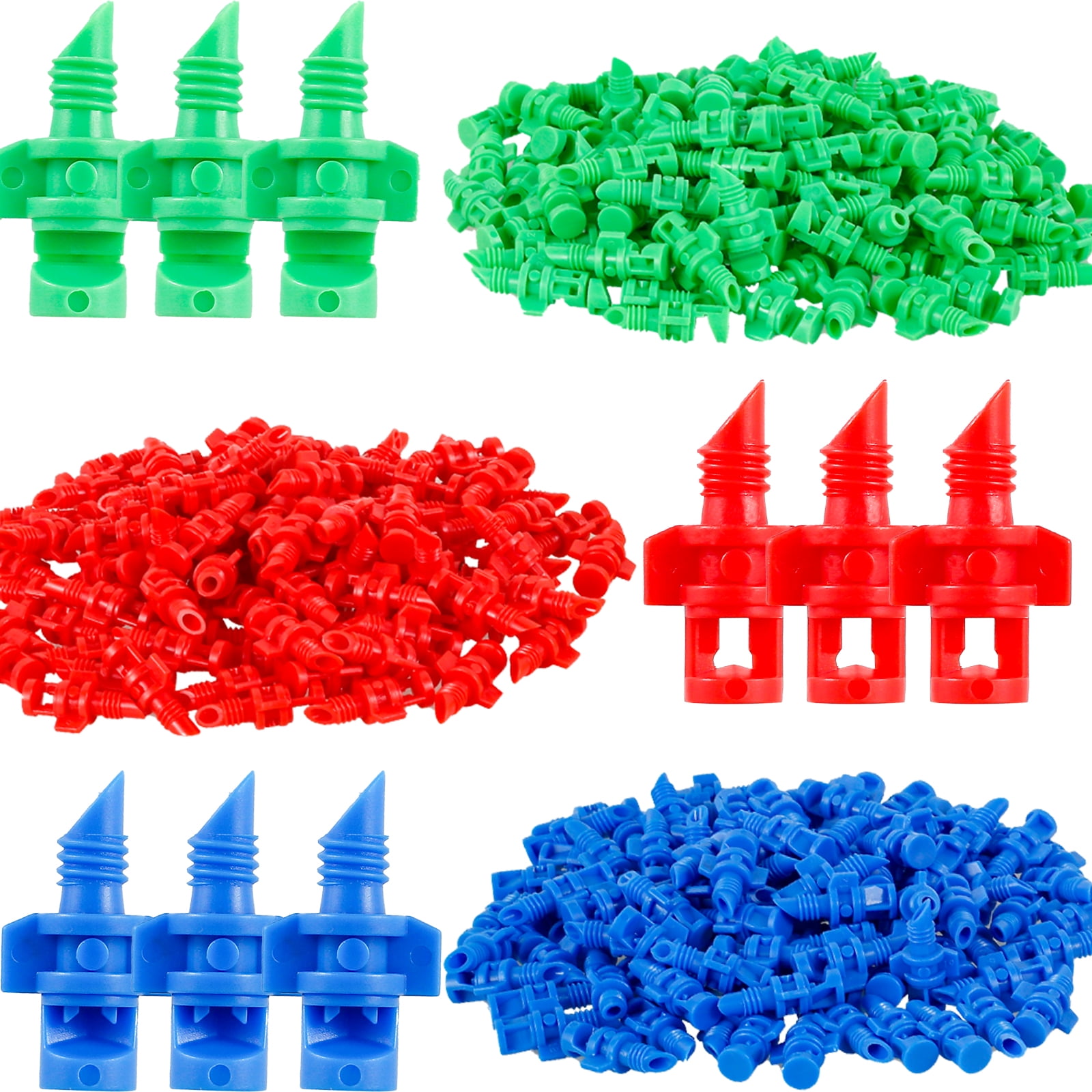 300Pcs Micro Misting Nozzle Sprayer 90/180/360 Degree Plastic Micro ...