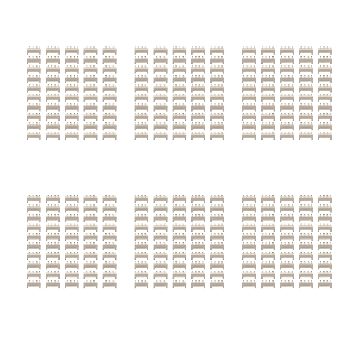 300Pcs Miner Connector 2X9P Male Socket Straight Pin Double Row Buckle ...