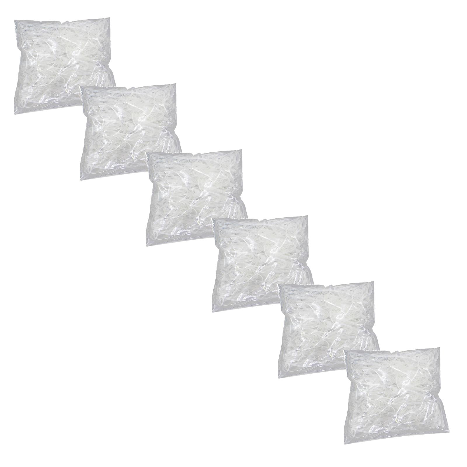 300Pcs Mini Clear Rubber Bands Soft Elastic Bands for Hair Braids,Small ...