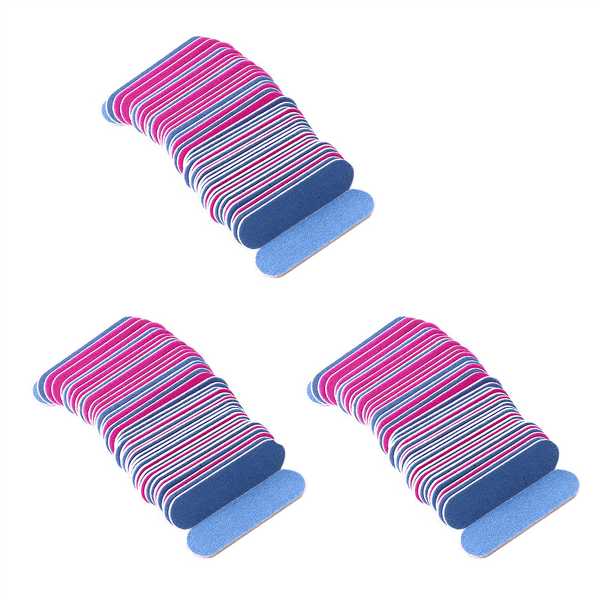 300Pcs Nail Files Double Color Wooden Mini Buffer Sanding 180/240 ...