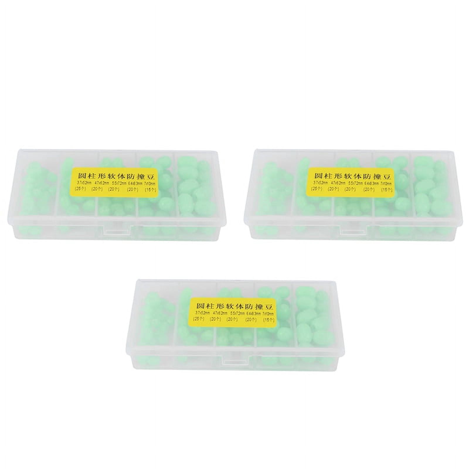 300Pcs Oval Soft Fishing Beads Sea Fishing Lure Floating Float Tackles ...