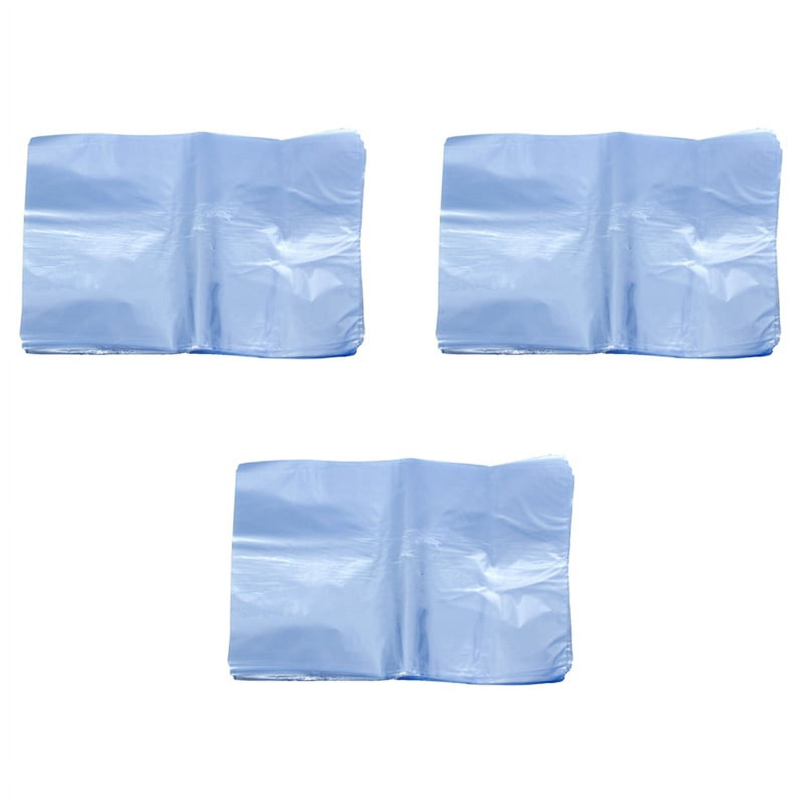 300Pcs PVC Heat Shrink Wrap Bags Flat Seal Gift Packing 8 Inch x 12 ...