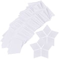 300Pcs Paper Quilting Template White English Paper Piecing Rhombus ...