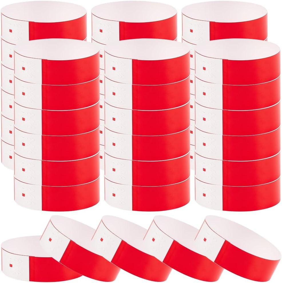 300Pcs Party Armbands Blank Event Bracelets Paper Waterproof ...