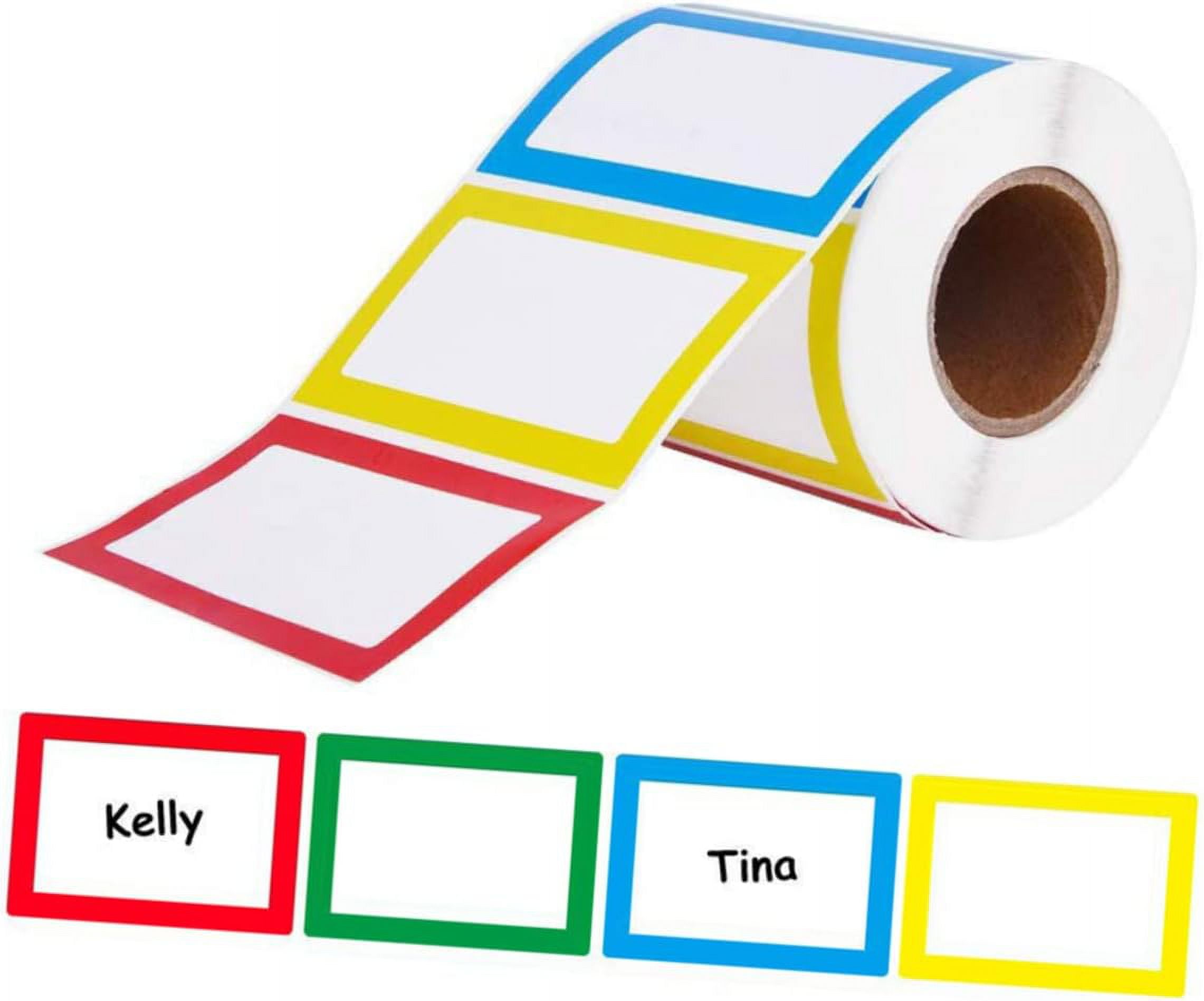 300Pcs Plain Tags Name Tags for Clothes Stick on Name Tags Plain Name ...