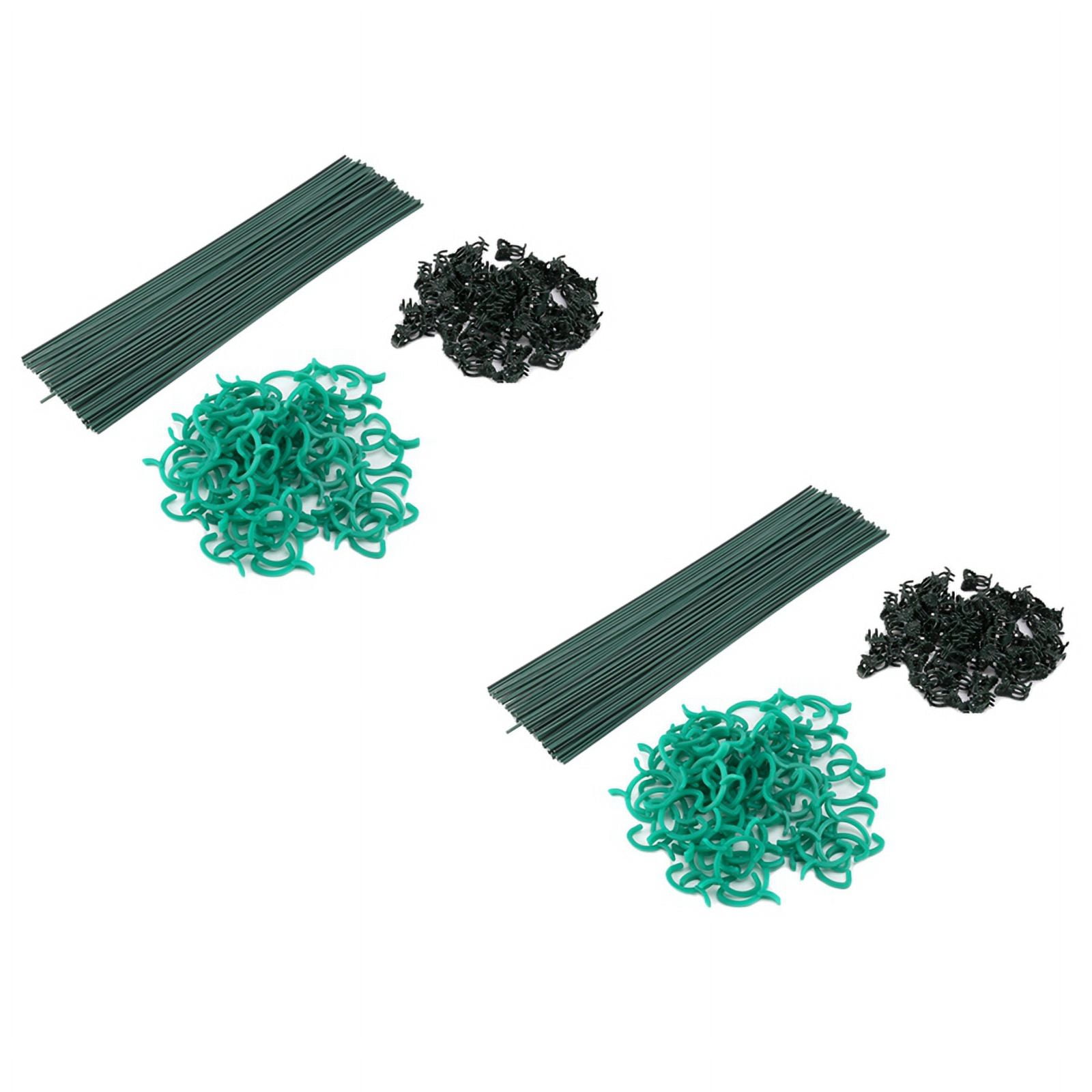 300Pcs Plant Supports Set with 150 Plant Support Sticks Stakes 150 ...