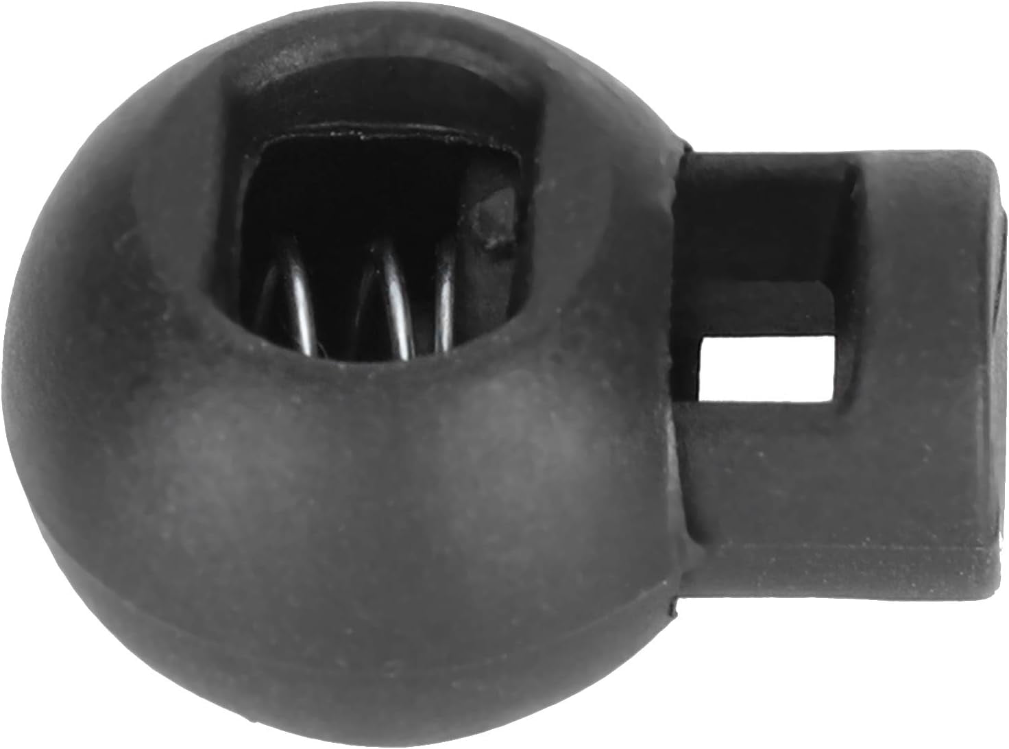 300pcs Cord Locks End Spring Stop Toggle Stoppers Plastic Spring Fastener Cord Lock Ball Shape