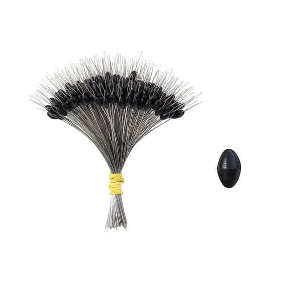 300Pcs Silicone Fishing Oval/Cylinder Float Stop Stoppers Fishing Float ...