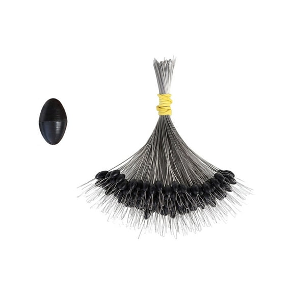 300Pcs Space Bean Fishing Bobbers Stoppers Float Sinkers Stops for ...