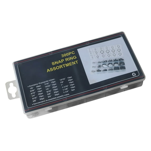 300Pcs Stainless Steels External Retaining Clamps Rings Washer Circlip ...