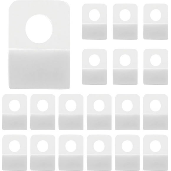 Clear Plastic Adhesive Tabs