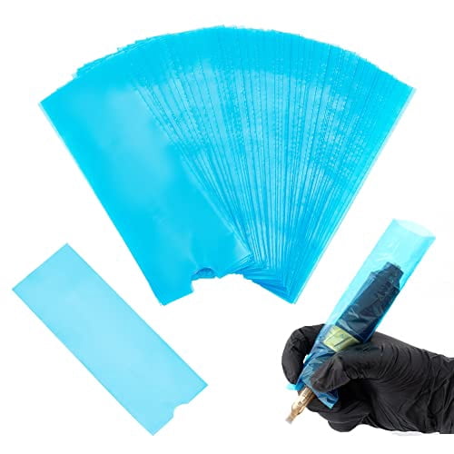 300Pcs Tattoo Pen Covers Disposable Tattoo Machine Covers Blue Tattoo ...