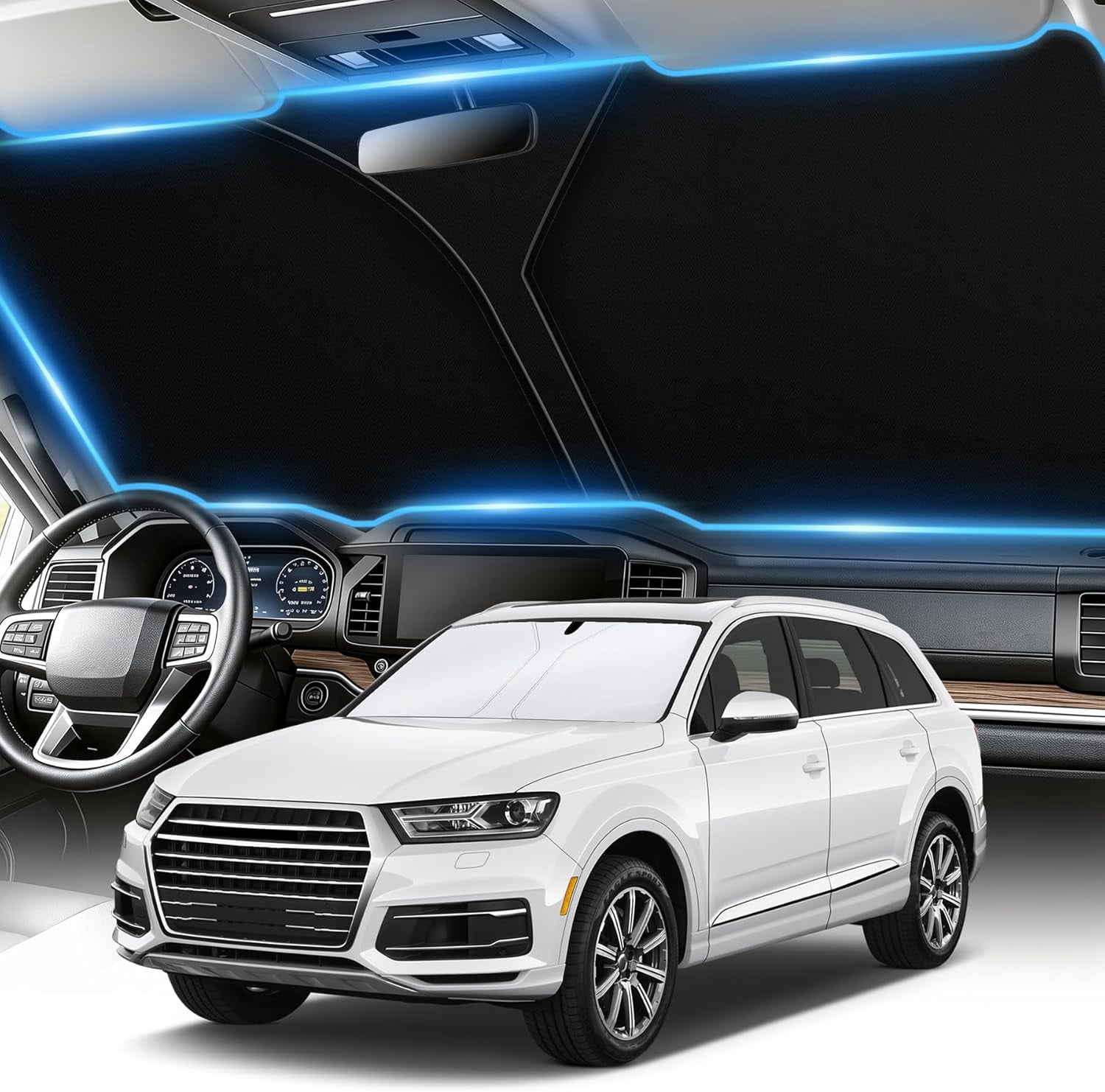 300T Universal Car Windshield Sun Shade, Foldable Reflective for ...