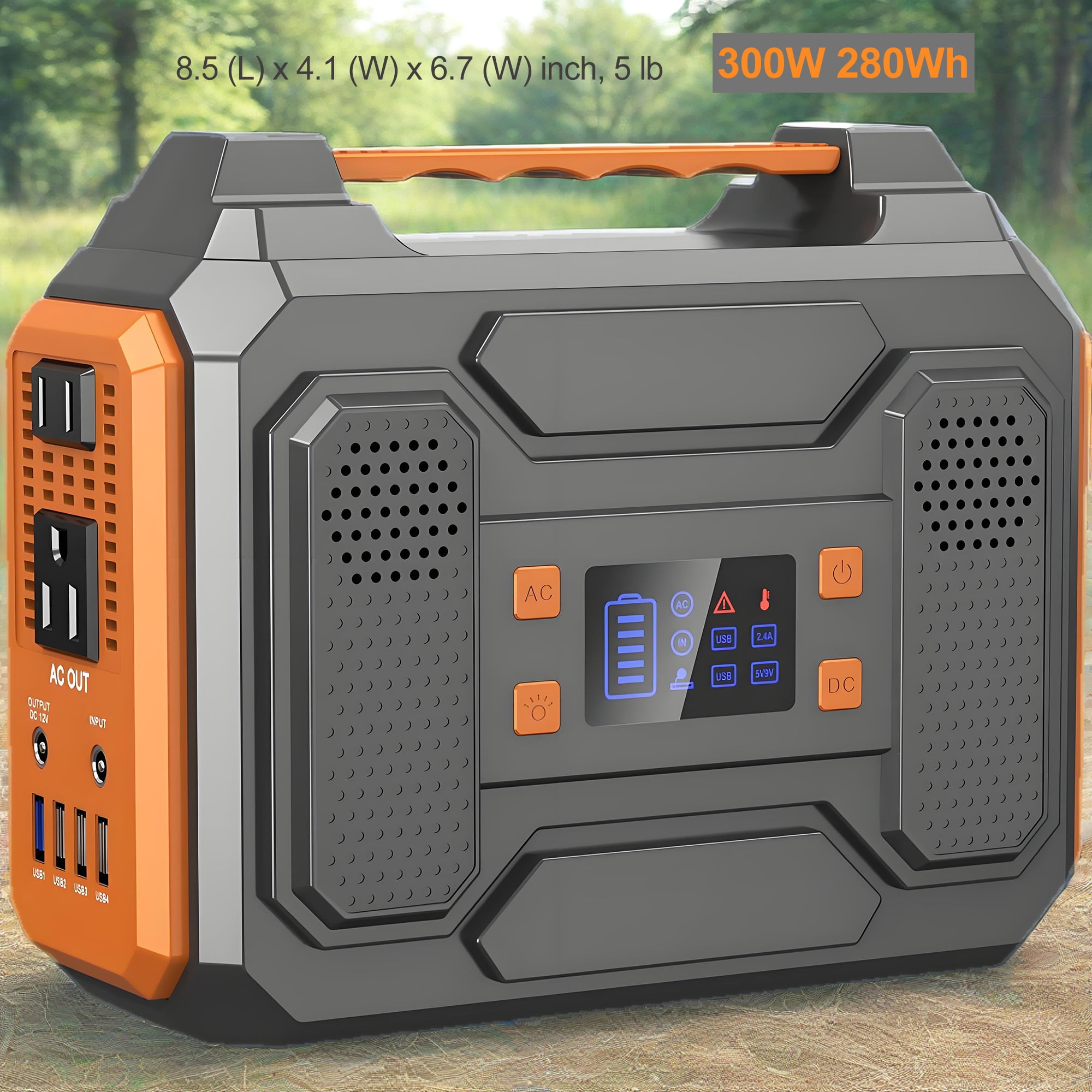 300W/150W/100W Portable Power Station Solar Generator, 296Wh/256Wh ...