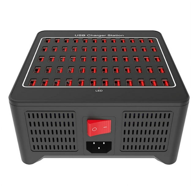 300W 60 Multi-Port USB Charging Station Base Socket Multiple USB ...